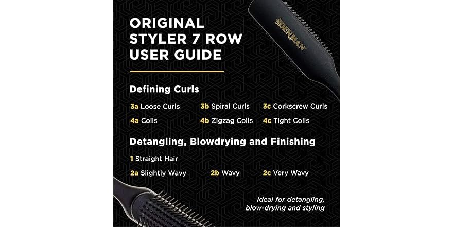 Jack Dean by Denman Curly Hair Brush D3