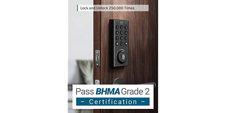 eufy Security Smart Lock with Wi-Fi Bridge, Keyless Entry Door Lock ...