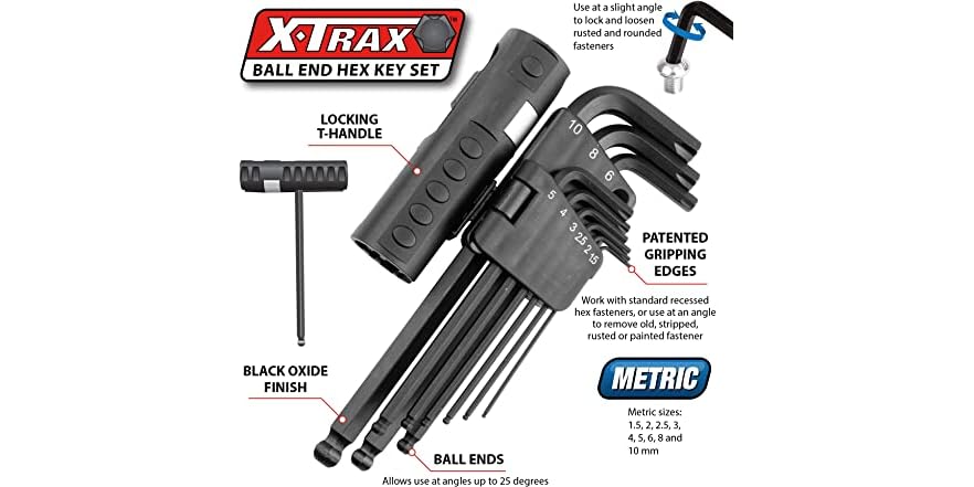 Performance Tool Metric Hex Key Set