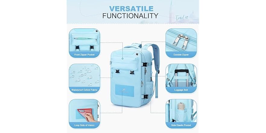 Maelstrom Travel Backpack for Women & Men