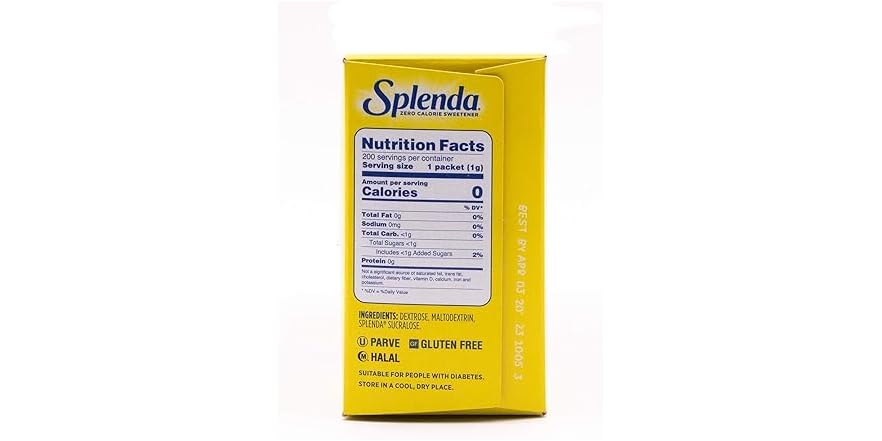 SPLENDA Zero Calorie Sweetener, (200 Count)
