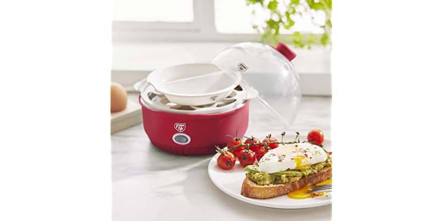 Electric Red Egg Cooker, 350 Watts