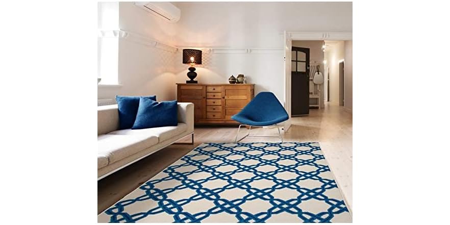 Geo Trellis Design Area Rugs