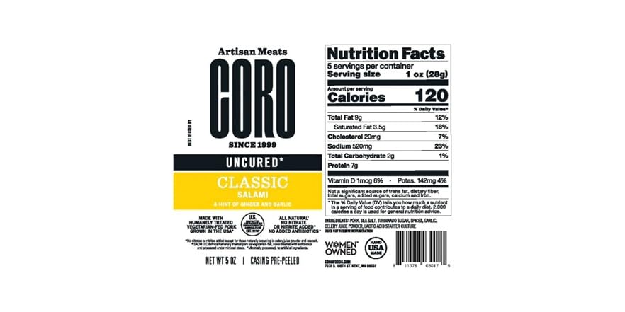 Coro Foods Salami 3 Pack