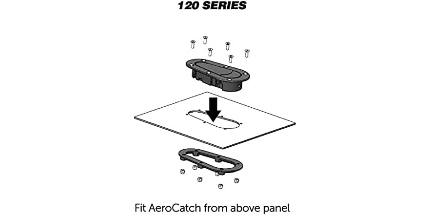 AeroCatch Above Panel Flush Hood Latch