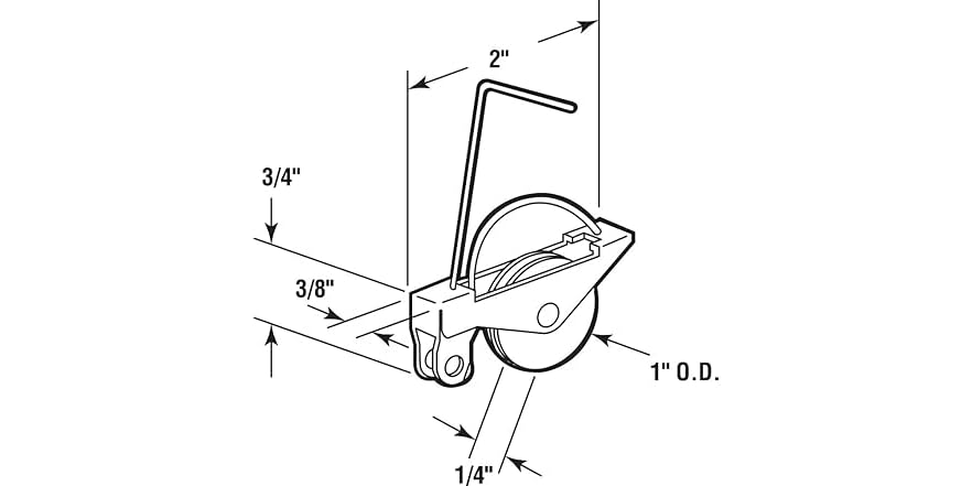 Prime-Line B 541 1 In. Sliding Screen Do