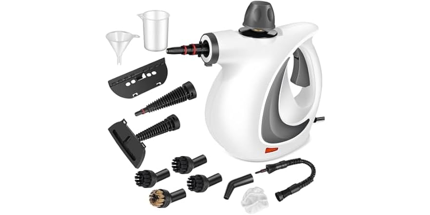Portable Steam Cleaner with 12 Tools