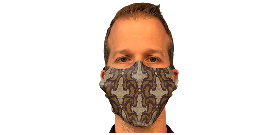 "Browncoat Damask" Face Mask - General Use