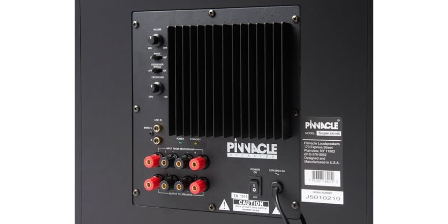 Pinnacle Dual 12" 800W Powered Subwoofer