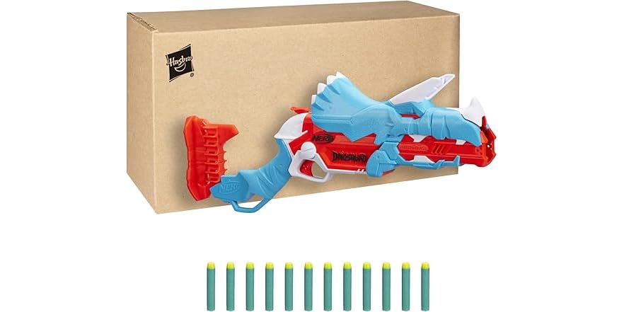 NERF DinoSquad Tricera-Blast Dart Blaster