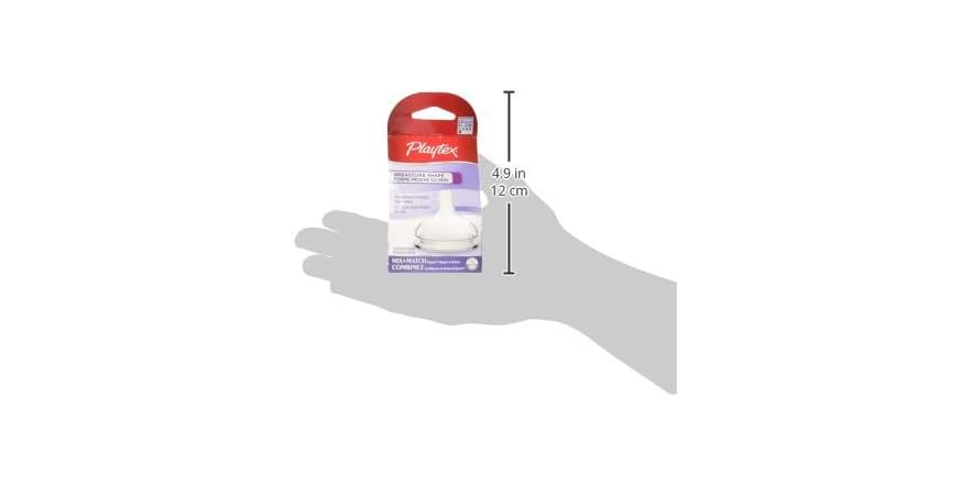Playtex Breast-Like Shape Nipple 2 Pack