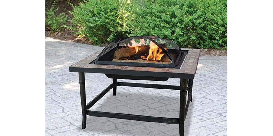 Slate Tile Wood Burning Fire Pit