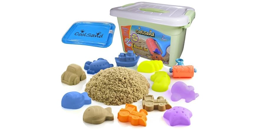CoolSand Deluxe Bucket Kinetic Sand w/ Inflatable Sandbox