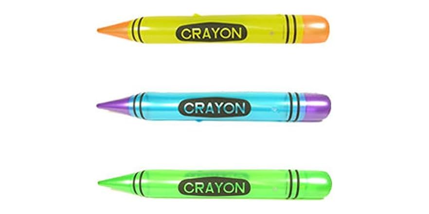 Novelty 44" Neon 12 crayon inflates