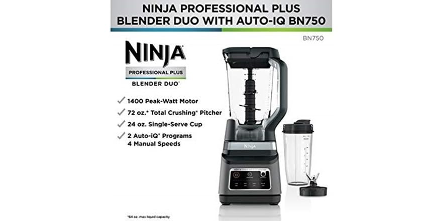 Ninja Duo Plus Professional Blenders- Your Choice