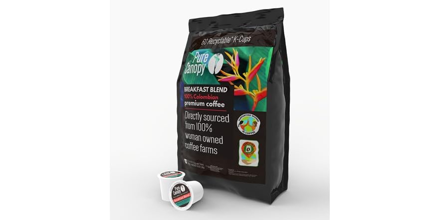 Pure Canopy Breakfast Blend K-cups, 60-Pack