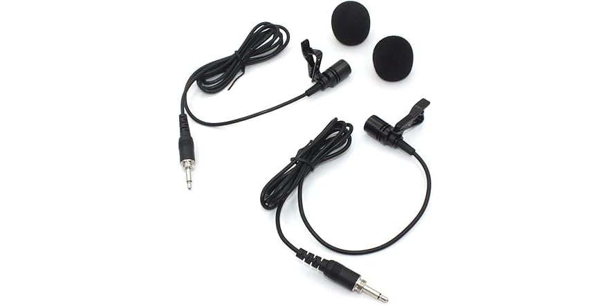 4 Pack Mono Hands-free Microphones