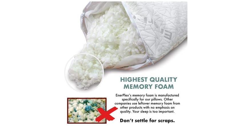 EnerPlex Memory Foam Queen Pillow