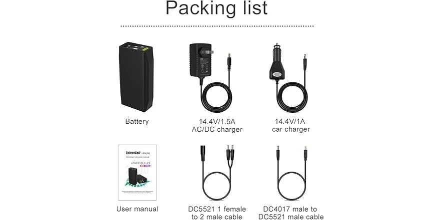 TalentCell 12V 6000mAh LiFePO4 Battery
