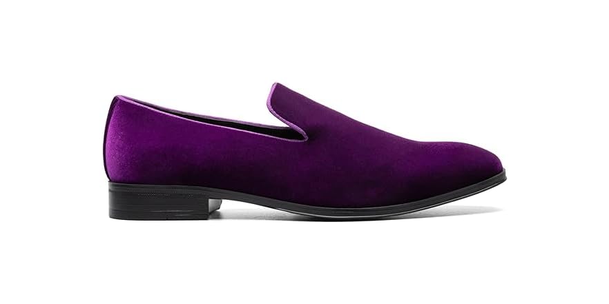 STACY ADAMS, Savian Loafer Purple, 11