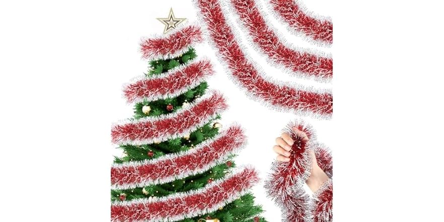 Christmas Tree Twist Tinsel Garland