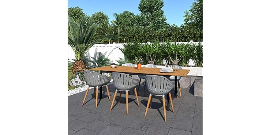 Amazonia Bruges Dining Table 7pc Set