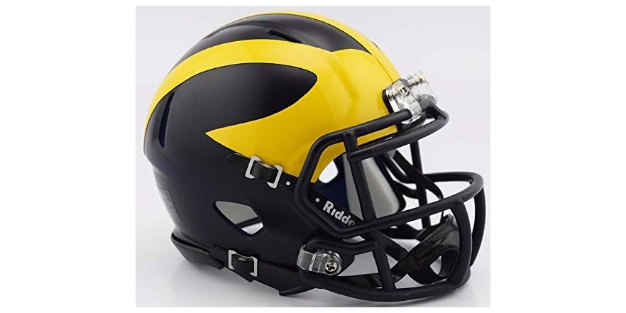 Michigan Wolverines 2016 Low Gloss NCAA Riddell Revolution SPEED Mini ...
