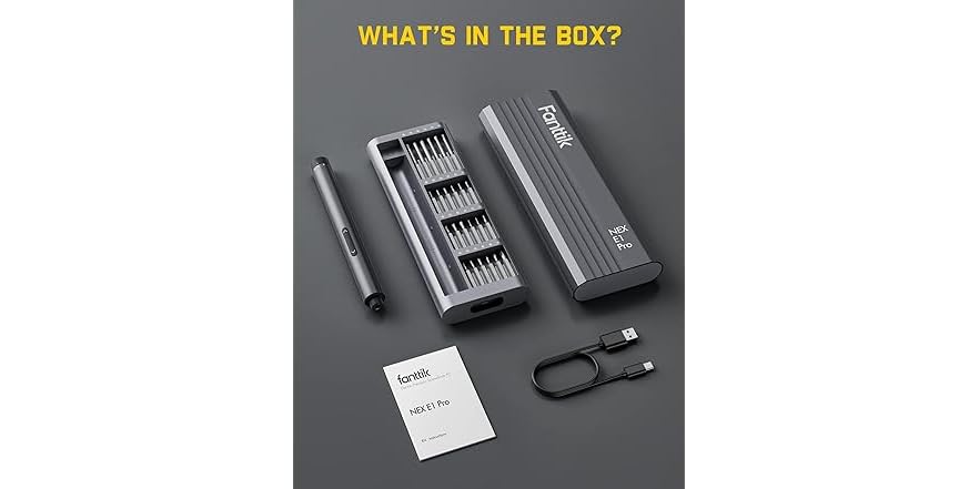 FANTTIK E1 Pro 3.7V Mini Electric Screwdriver Kit
