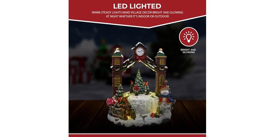 Christmas Village Christmas Clock Tower