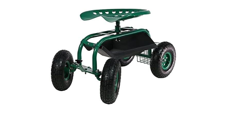 Sunnydaze Rolling Gardening Cart