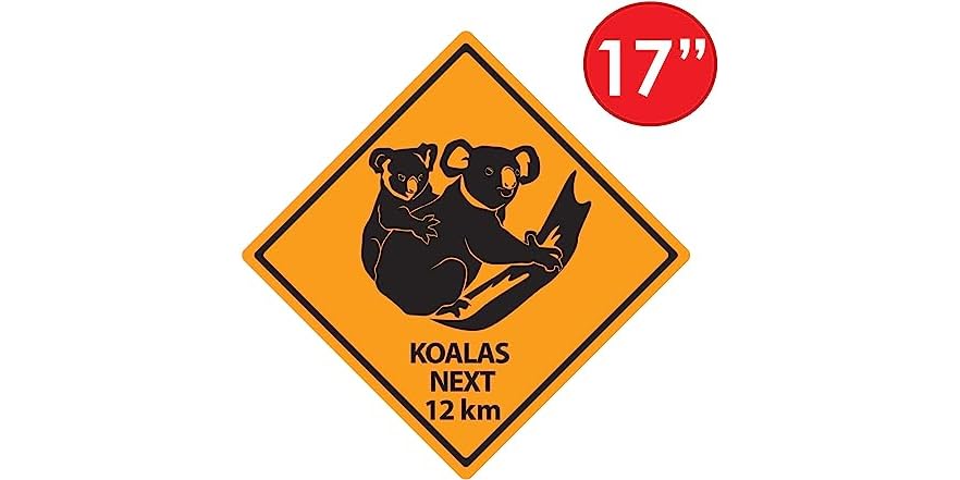 Outback Party Road Sign Cutouts, 4 Pcs
