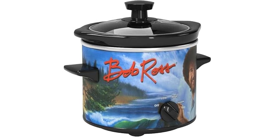 Uncanny Brands SC2-BOB-BRO Bob Ross 2-Qt Slow Cooker