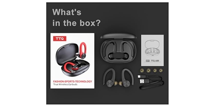 TTQ Waterproof Wireless Bluetooth Sports Earbuds