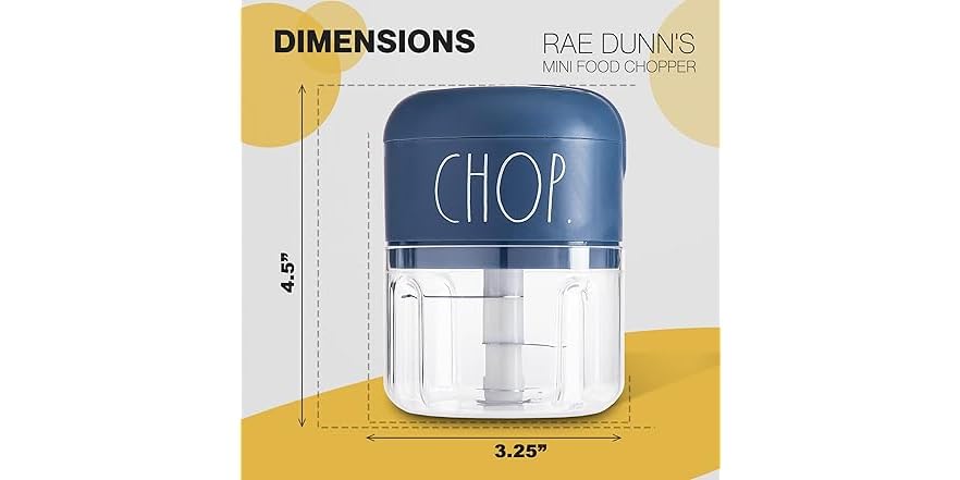 RaeDunn Electric Mini 8oz Garlic Chopper