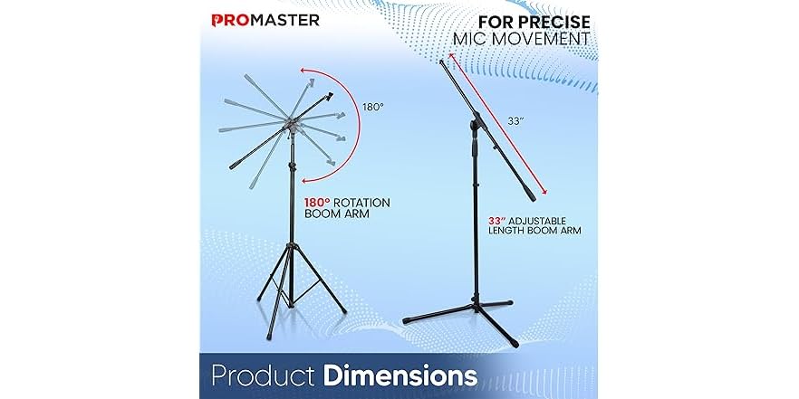 ProMaster Tripod Microphone Stand