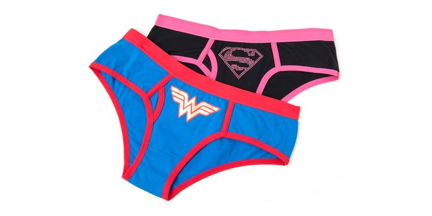 Wonder Woman & Superman Boy Brief 2-Pack