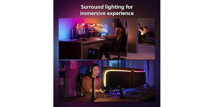 Philips Hue 24-27" PC Triple-Monitor Light Strip