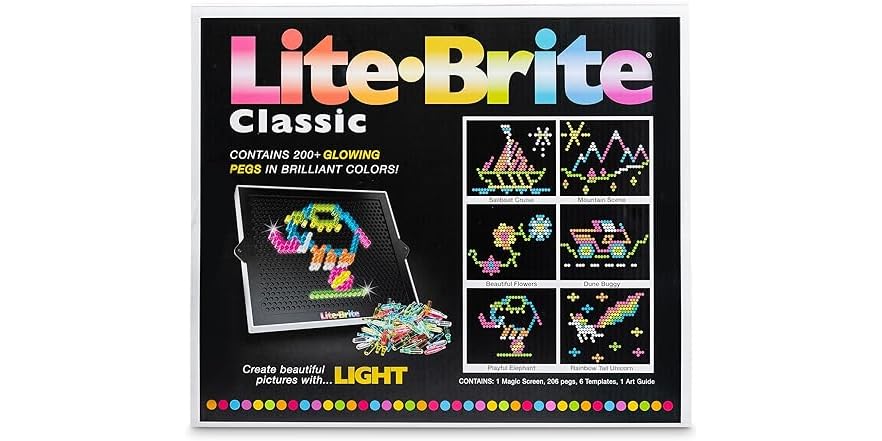 Lite-Brite Classic 206 PC Light Art Set