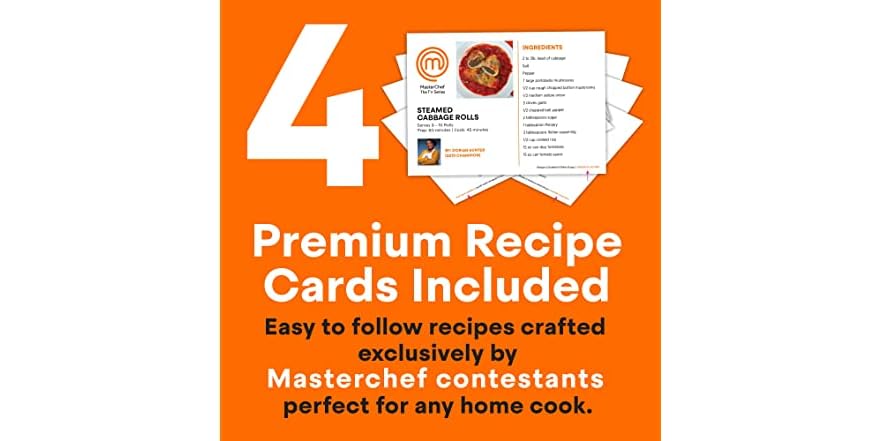 MasterChef 5 PC Fry Pan Set Orange