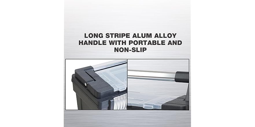 TCE Torin Plastic Tool Box Organizer Tool Box