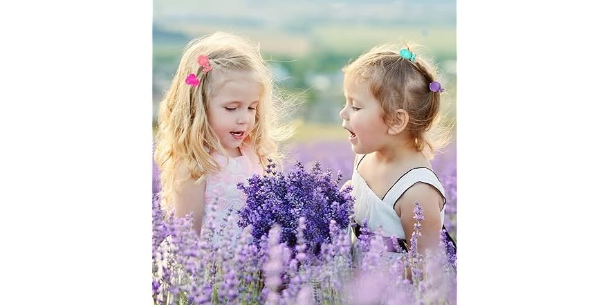 120 PC Self Hinge Hair Clips For Kids
