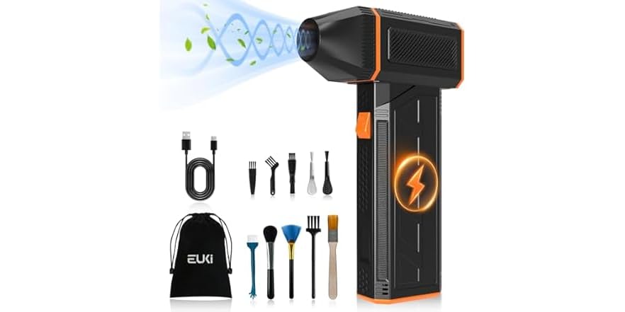 EUKI 3-Speed Compressed Air Duster