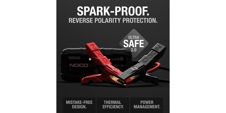 NOCO Boost X GBX45 1250A, 12V Portable Jump Starter
