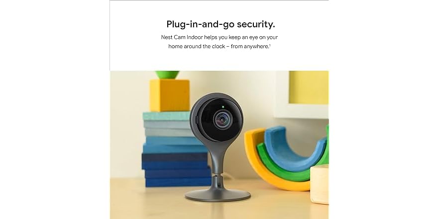 Google Nest Cam Indoor - 1st Generation - Wired Indoor Camera - Control ...
