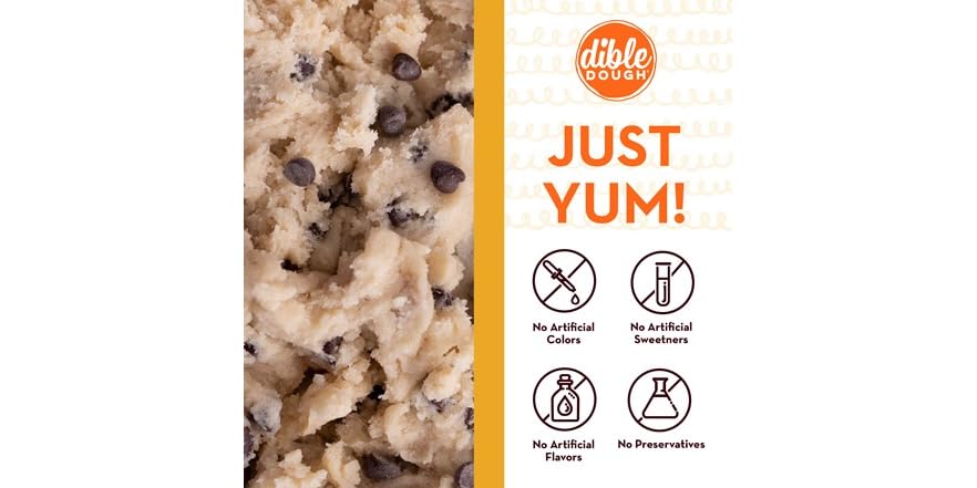 10Pk Dible Dough Shelf Stable Edible Cookie Dough