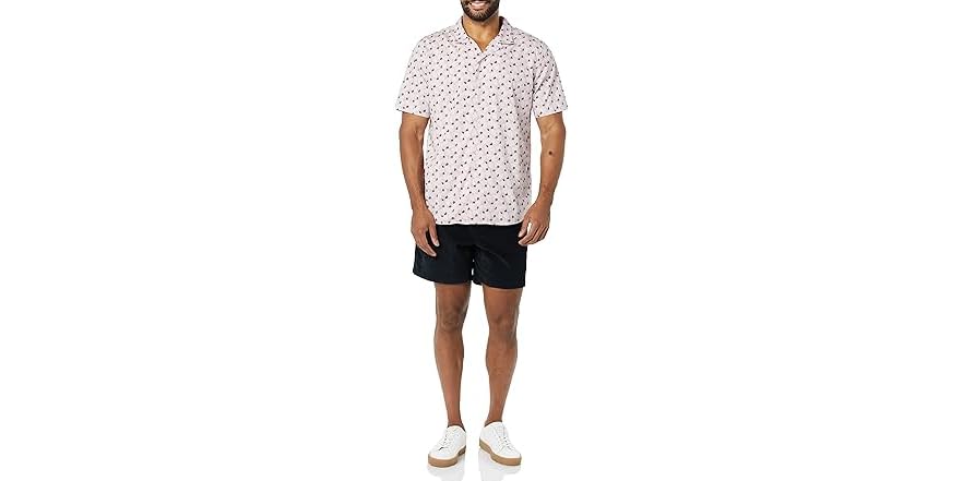Amazon Men's Vacation Cotton Resort Shirt