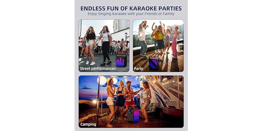 Karaoke Machine for Adults & Kids (Open Box)