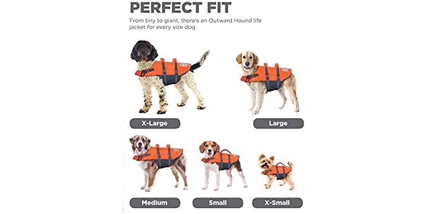 Outward Hound Dog Life Jacket - Large
