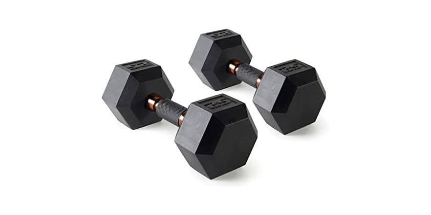 CAP Barbell 50 lb Dumbbell Set, 25 lb x 2