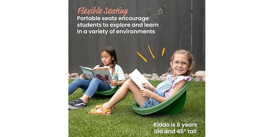 ECR4Kids Leaf Floor Seat, Rocker Chair